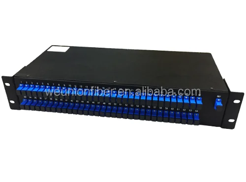Rack Mounted PLC Optical Splitter - 16 Ports, 3 Years Warranty