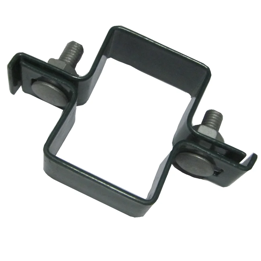 HT Metal Fence Rectangular Post Clamps - Durable & Easy Install