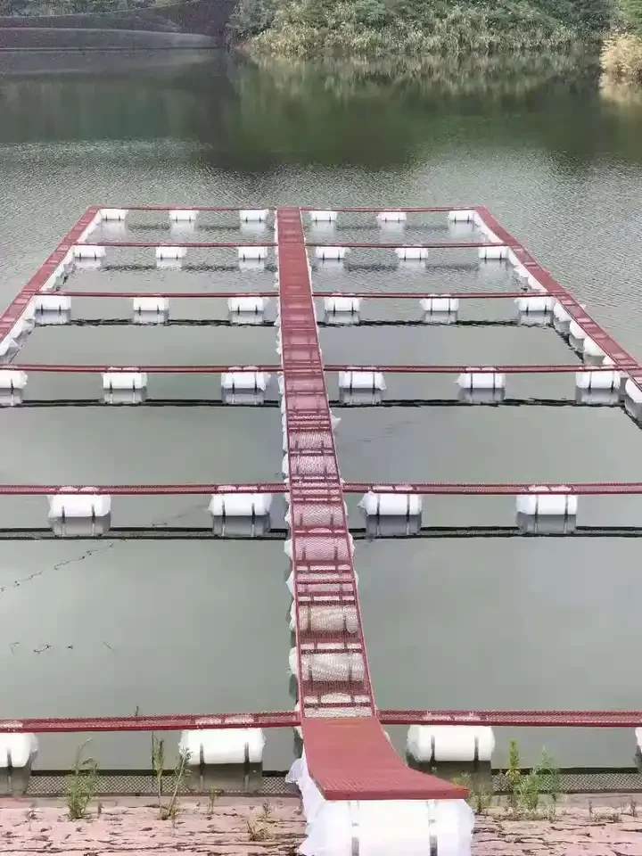 4*4*4m Fish Farming Aquaculture Tanks Fish Cage Hapa Net Cage Fishing ...