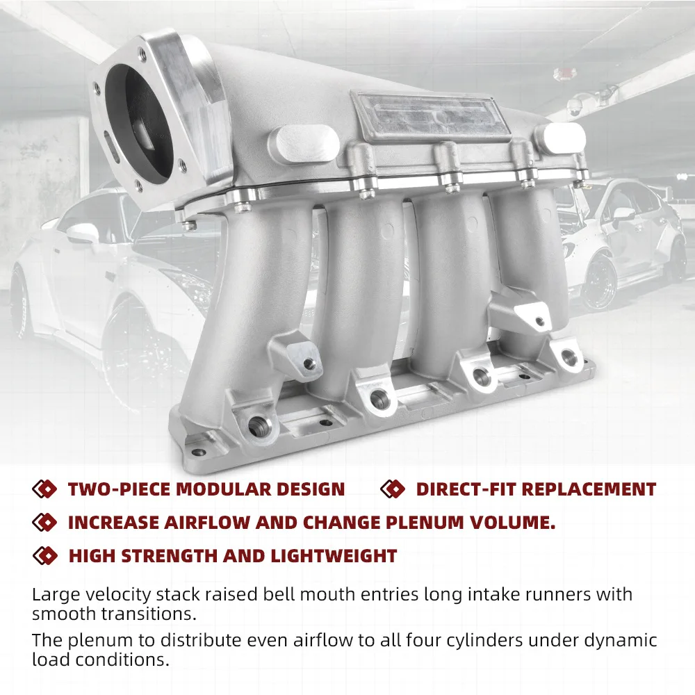 Car Modification Split Intake Manifold 360mm with Bolts & Gaskets for K ...