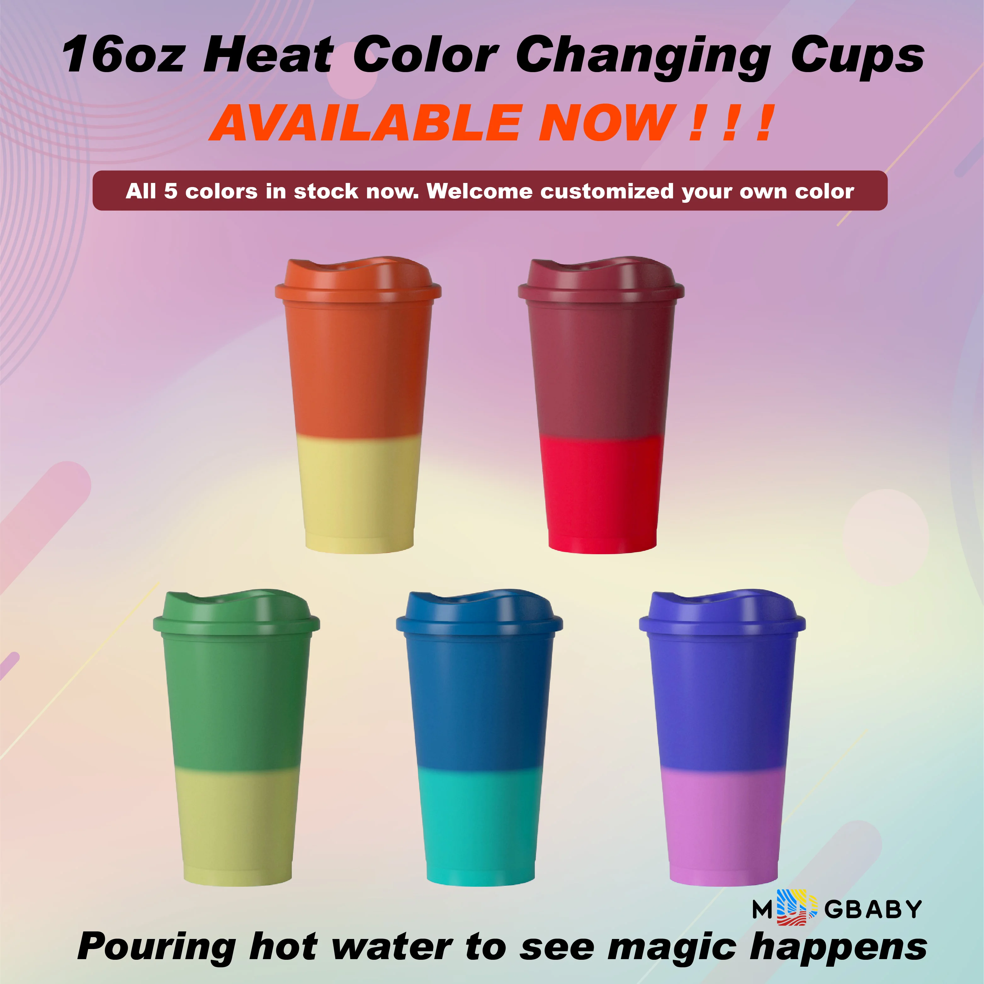 Reusable Plastic Cup Color Changing Cups 2021 New Arrival 16oz Tumbler ...