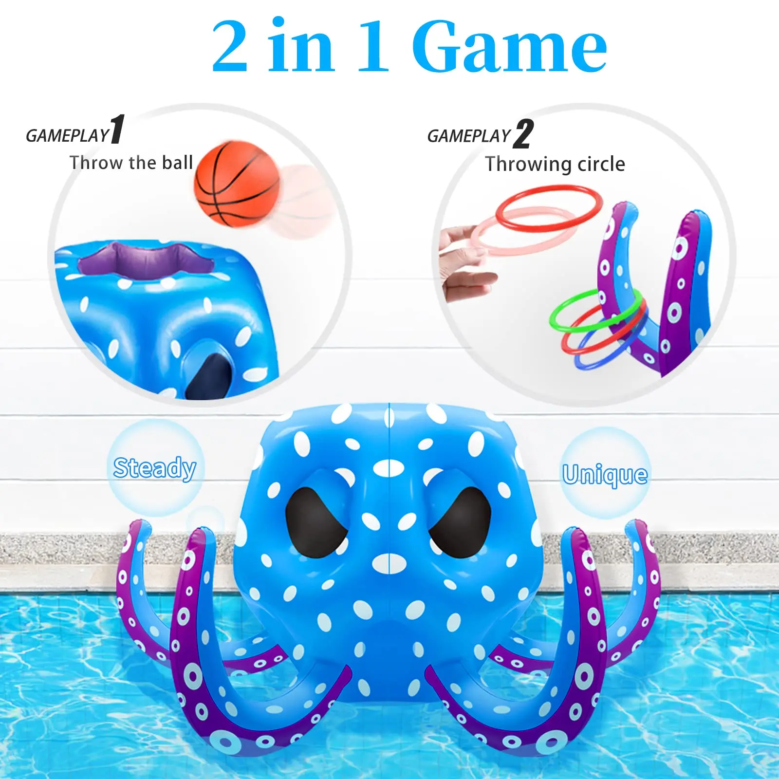 Wholesale Toys Inflatables Juguetes Octopus Classic Outdoor Pool Water ...