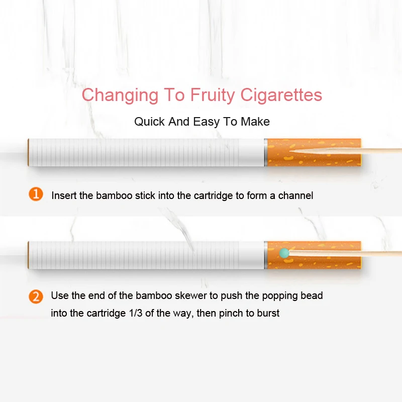 Diy Cigarette Popping Beads Menthol Flavour Cigarette Filters For Men ...