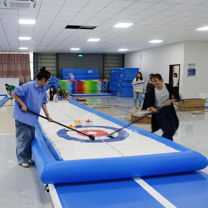 EJIA Portable Street Ice Rink Curling Mat - Customizable