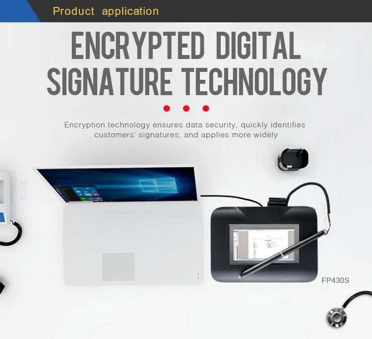 FP430S digital electronic signature pad with encryption connect with PC ...