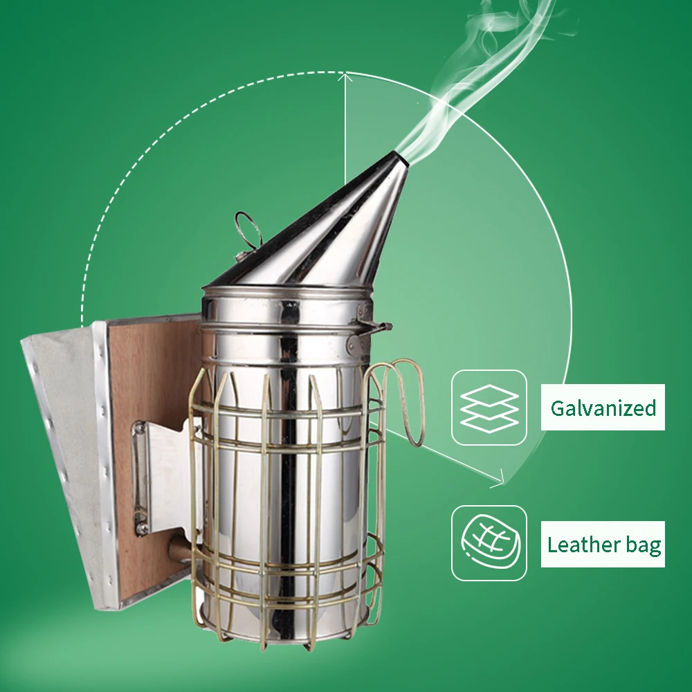 Bee Smoker Stainless Steel Bee Smoke Manual Beekeeper Tools Ease Bee ...
