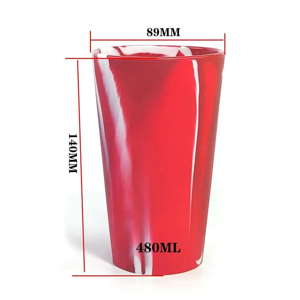 Silicone Water Cup Unbreakable Reusable Coffee Cup Silicon Cup For Wine ...