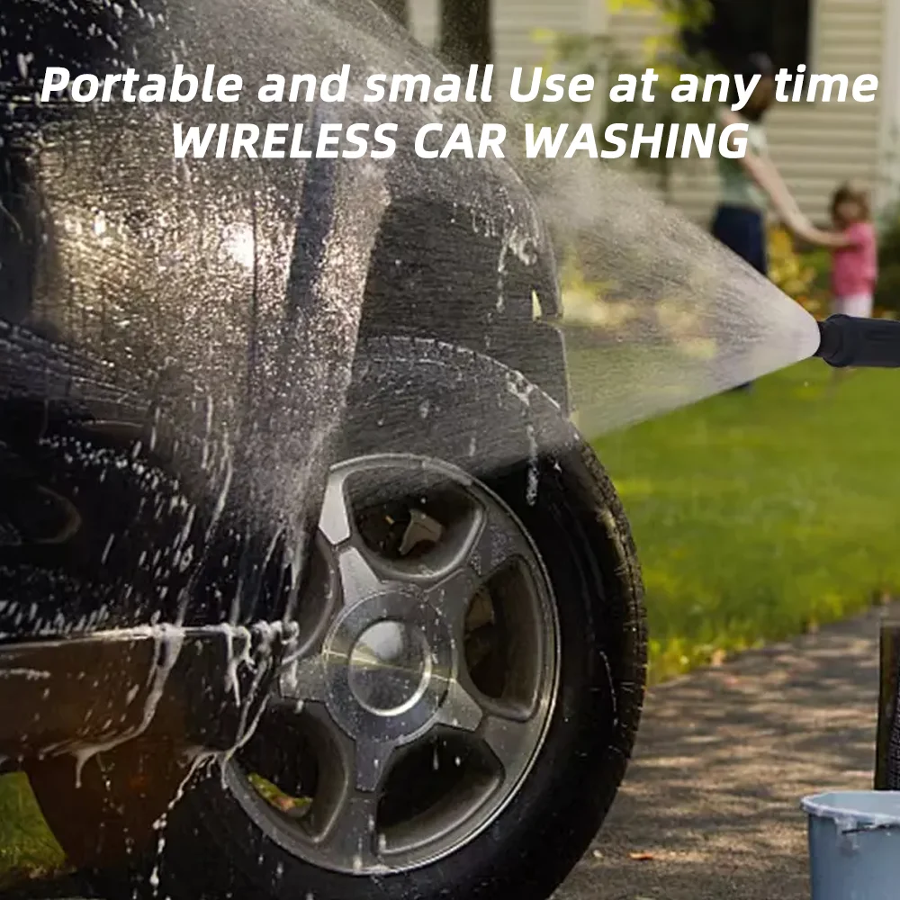 Portable Car Wash Machine Lithium Electric Battery Powered Cordless ...
