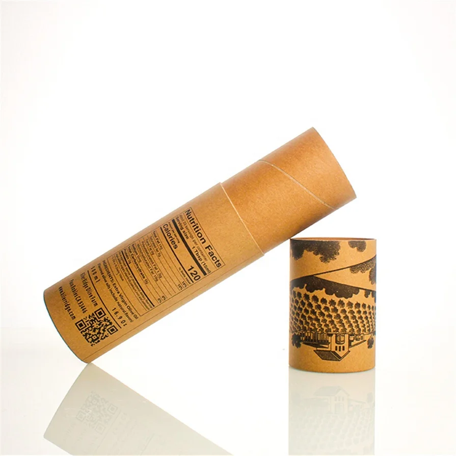 Customized Paper Carton Tube Round Box Tea Cardboard Packaging Large ...