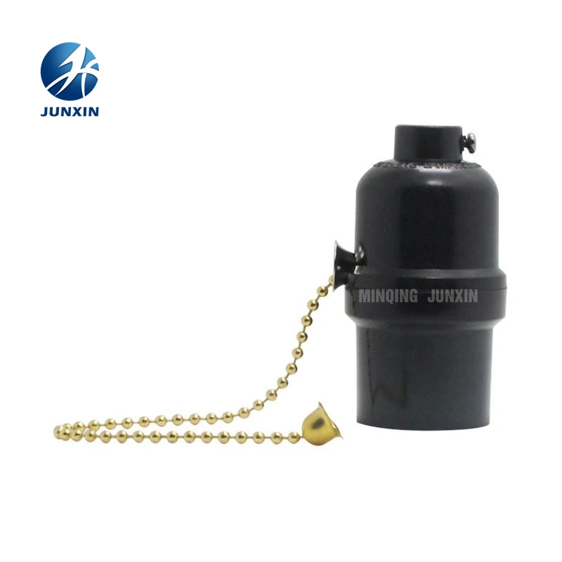 DIY Bakelite Lamp Holder Socket E26/ E27 Lamp Socket with Pull Chain ...