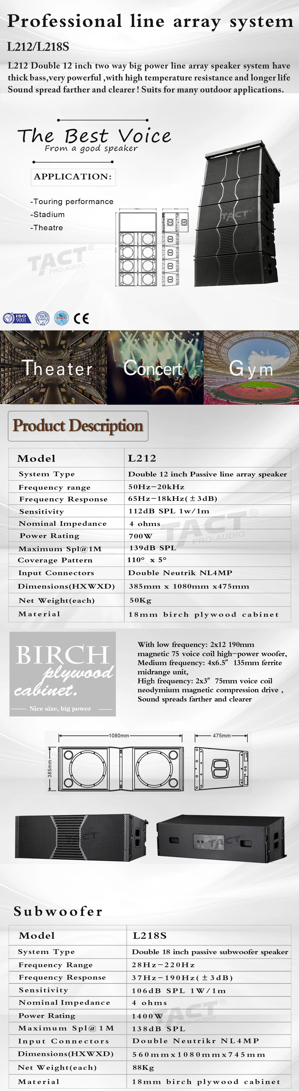 Professional Line Array Speakers - Big Power for Outdoor