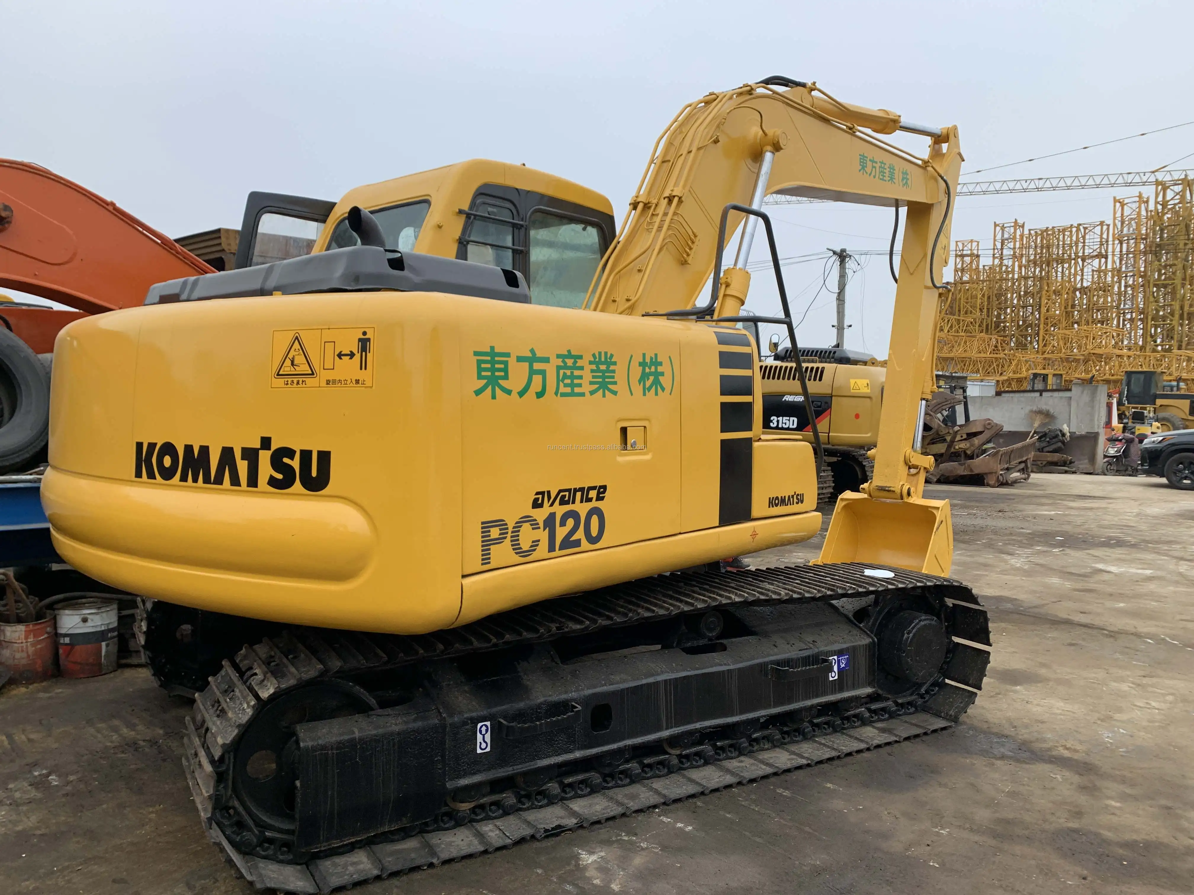 Excavadora KOMATSU PC120-6 de 12 toneladas, hecha en Japón, PC120 ...