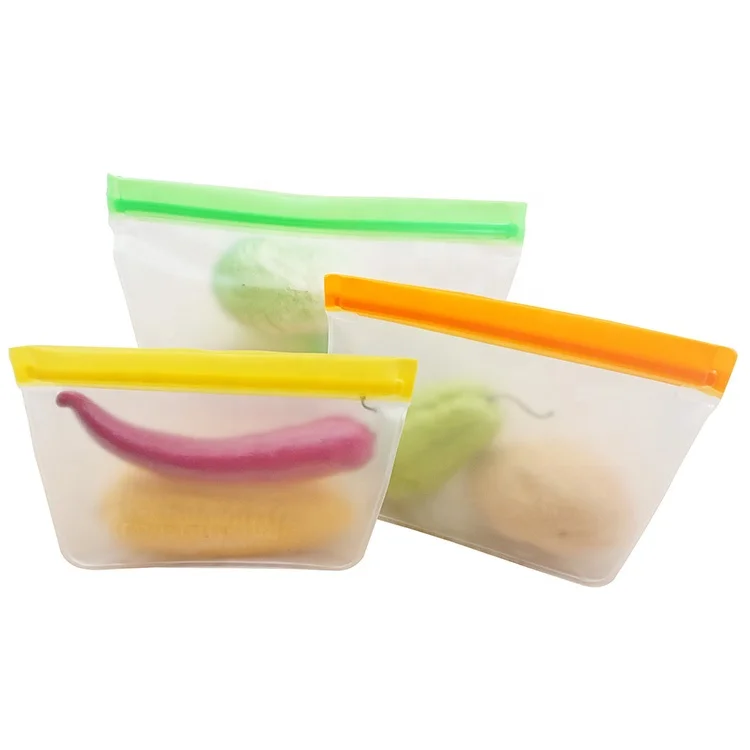 Stand Up Bpa-free Ziplock Reusable Freezer Storage Bags For Large Food ...