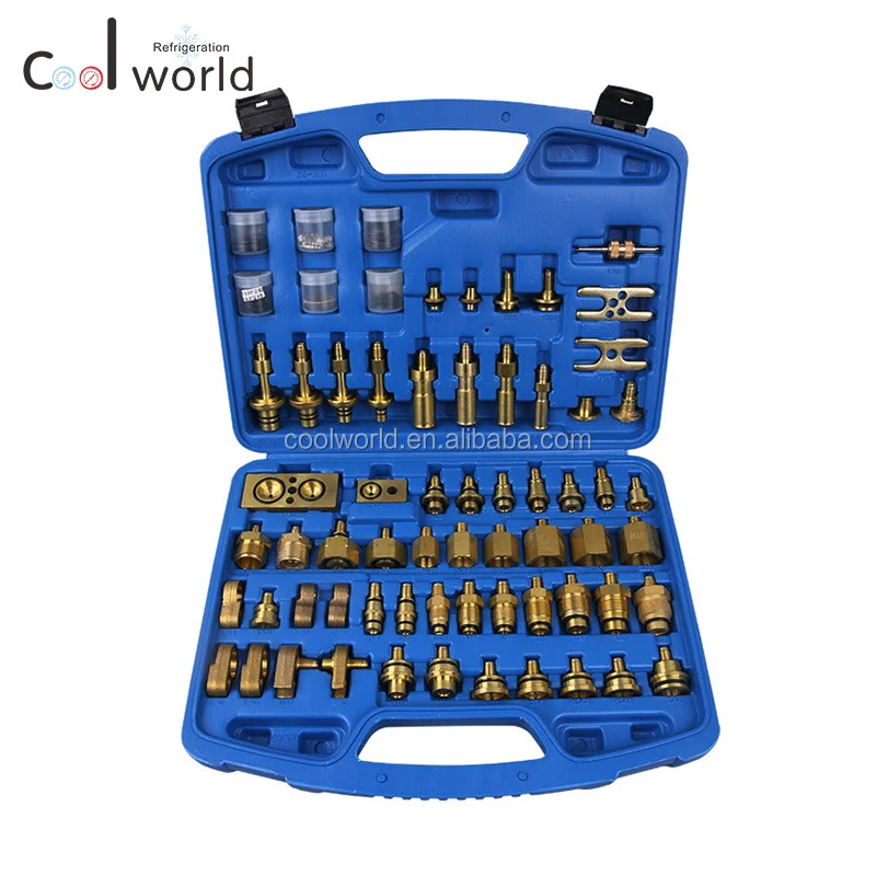Universal A/c Leak Testing Detector Tool / Flush Fitting Adapter Kit ...