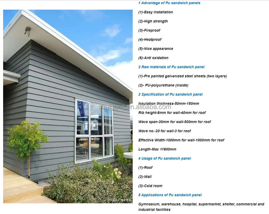 Metal Wall Cladding External Wall Panel Sandwich Wall Panels ...