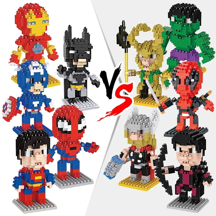16 Types Hero Building Blocks Movie Hero Mini Diamond Blocks Hero ...