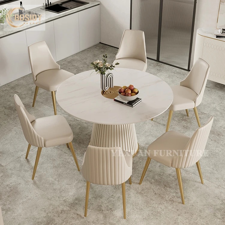 Modern Round Marble Dining Table Set 6 Seater 2021
