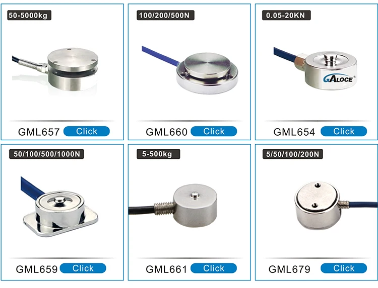 GML658 Flat Membrane Box Type Load Cell 300N 500N - Precision Force Sensor