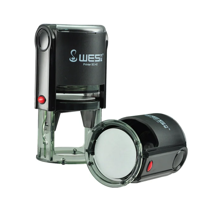 WES Sellos Self Inking Stamp Round 38mm - Office Use