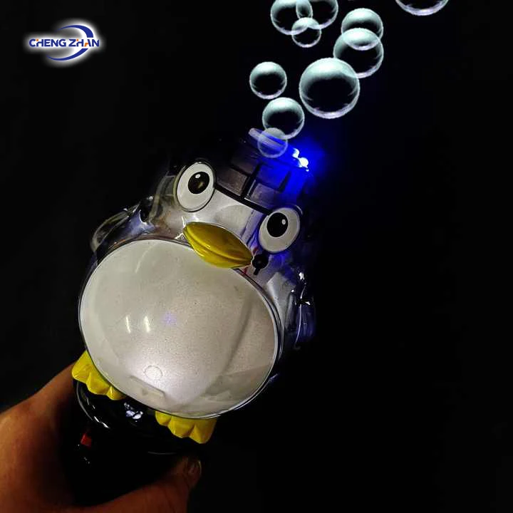 Light Up Bubble Toys Led Mini Penguin Bubble Wands With Sound Fun Gifts ...