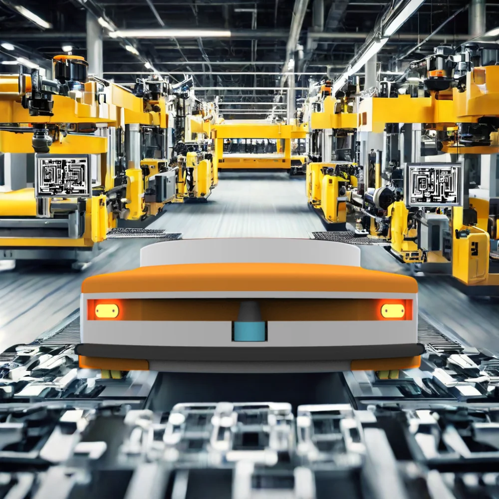 Qr Code Jack-up Agv Advanced Electronic Machinery With Qr Code Scanning ...