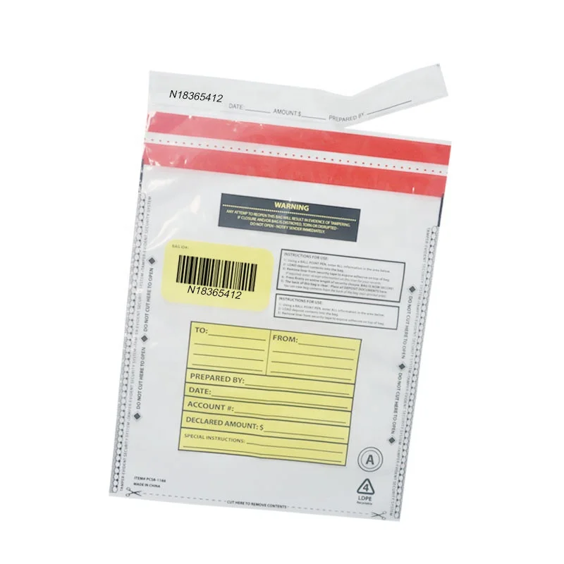 Security Bags With Unique Serial Numbers Tamper Evident Security Bag ...