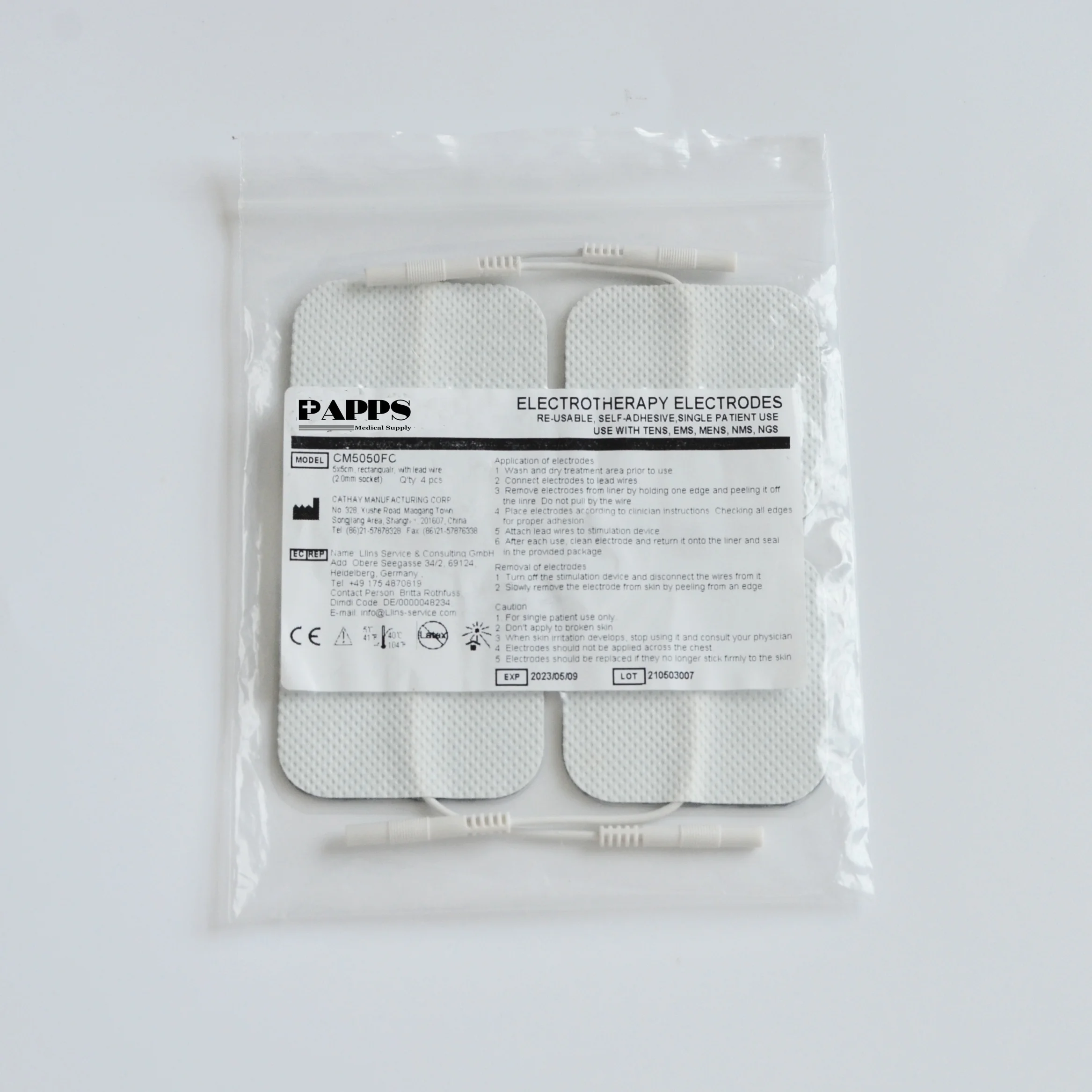 Papps Replacement Tens Patches Electrotherapy Massage Pad Tens ...