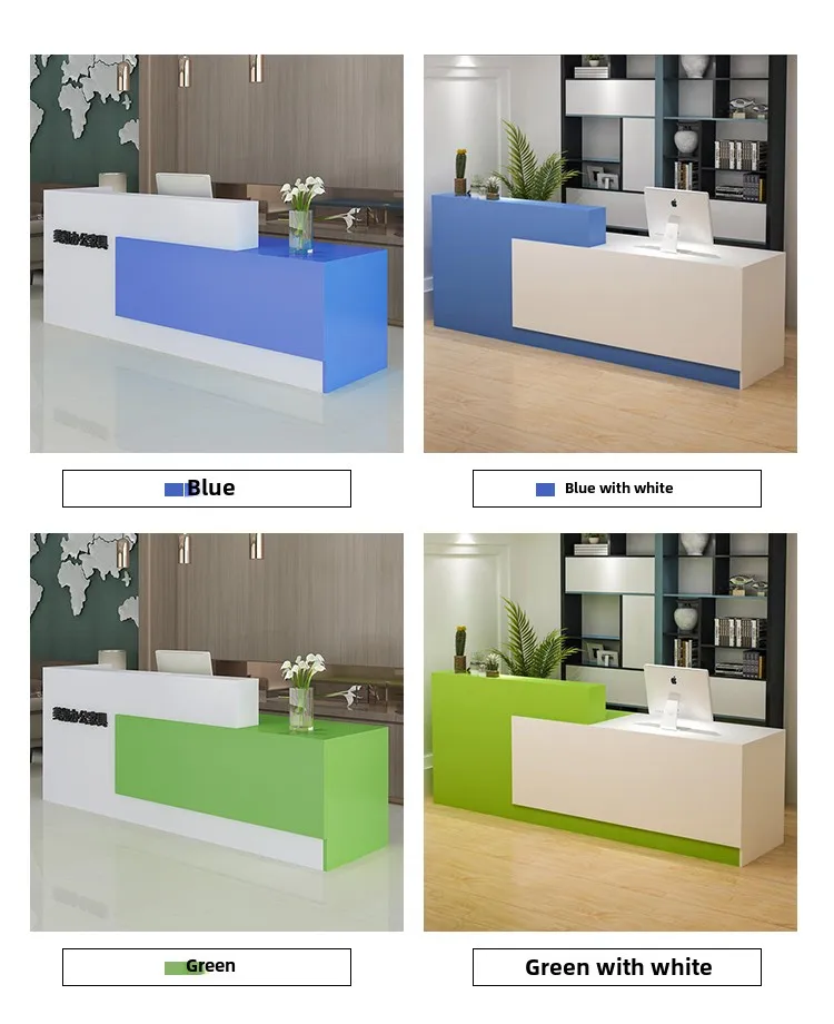 Company Cashier Desk Lacquered Reception Desk for Office Use for Small ...