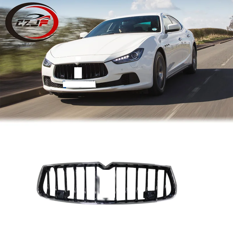 Czjf Grill With Emblem Pdc Sensor Front Bumper Grille For Maserati ...