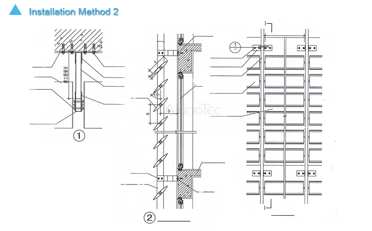 Modern Building Facade Design - Vertical Aluminum Louvers