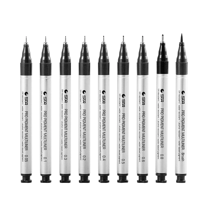 High Quality Refillable Tip-replaceable Pro Pigment Multi Liner Ultra ...
