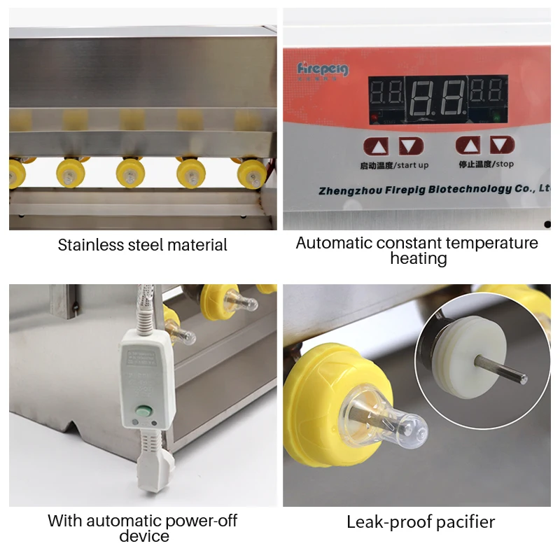 Double-side 10 Nipples Heating Automatic Piglet Nursing Milking Machine ...