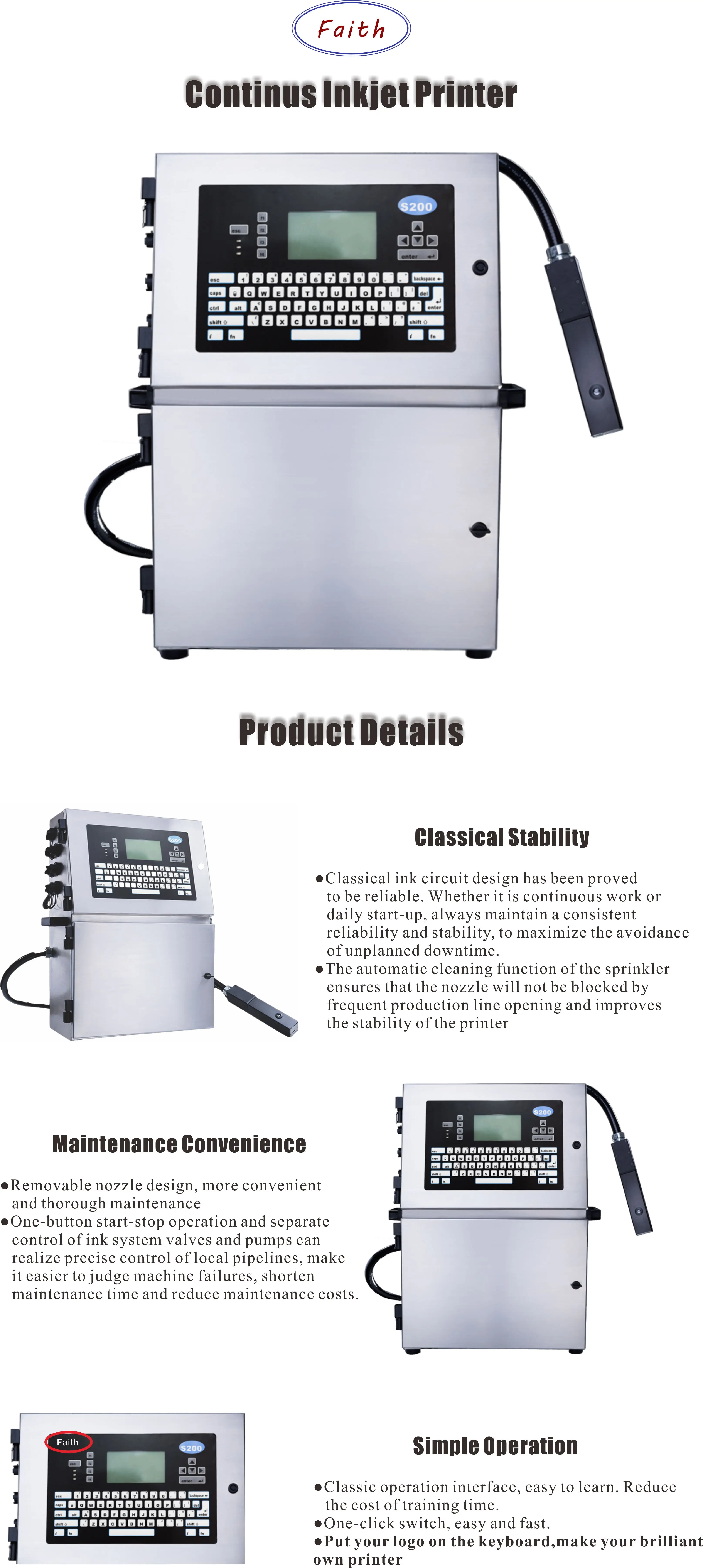 Faith Second Hand Cij Printer Markem-imaje Second Hand Cij Printer ...