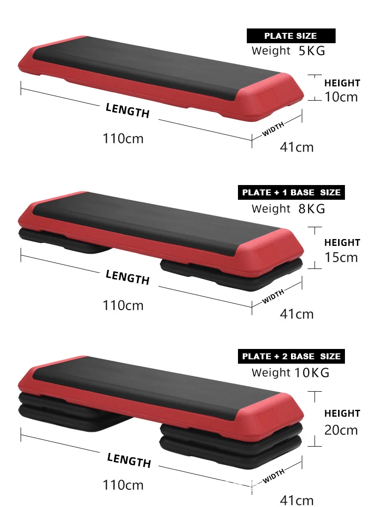 12inch Exercise Stepper - Customizable Adjustable Bench