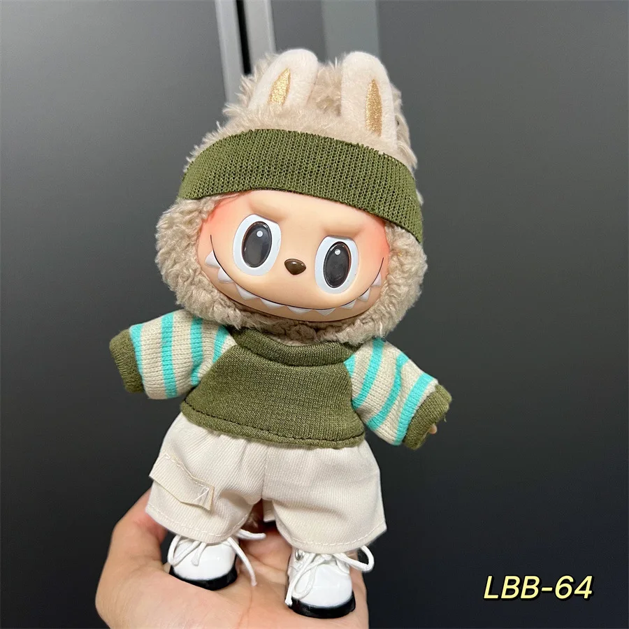 Labubu 17CM Plush Doll with Stress Relief ACG Name Demon Slayer