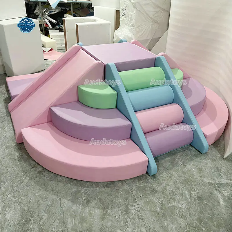 Pastel Pink Softplay Equipment - Perfect for Indoor Parties