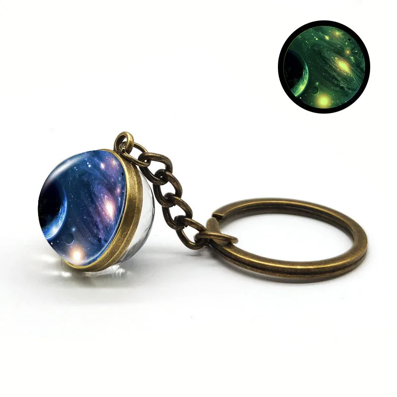 Solar System Planets 3d Keychain Milky Way Nebula Space Key Chain Moon ...