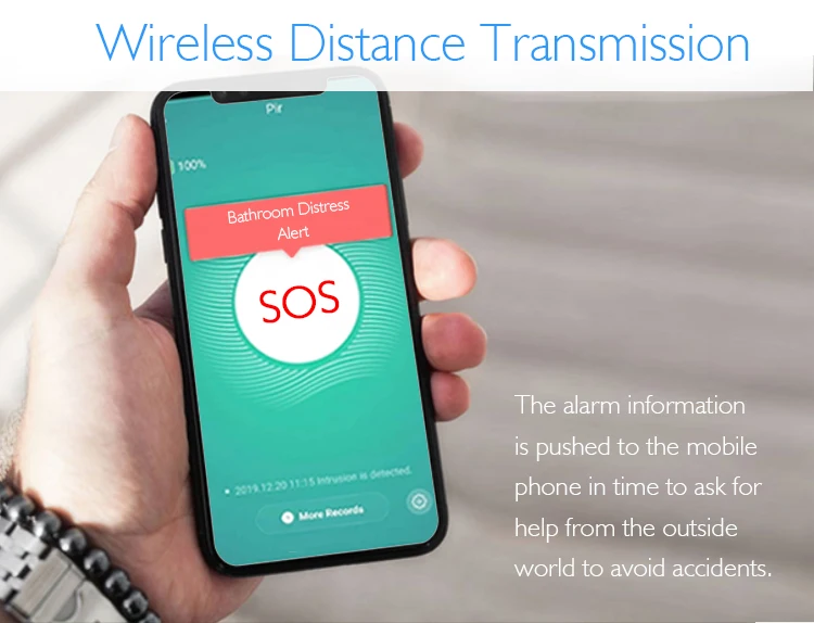 Smart Small Wireless Panic Push Button Alarm Emergency Switch For ...