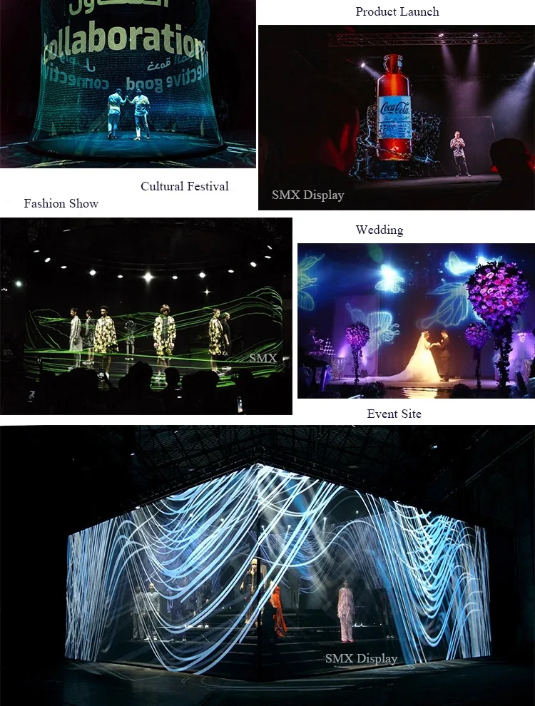 3D Holographic Mesh Projection Screen - Customized Color Options for ...