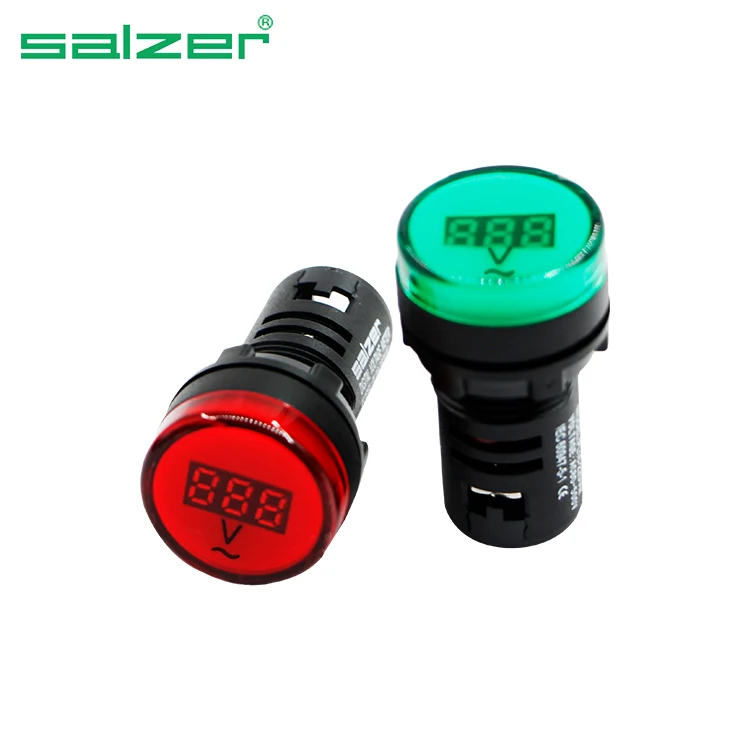 Salzer Pl16-22dzh V Led Digital Voltage Pilot Lamp Min Digital Display ...