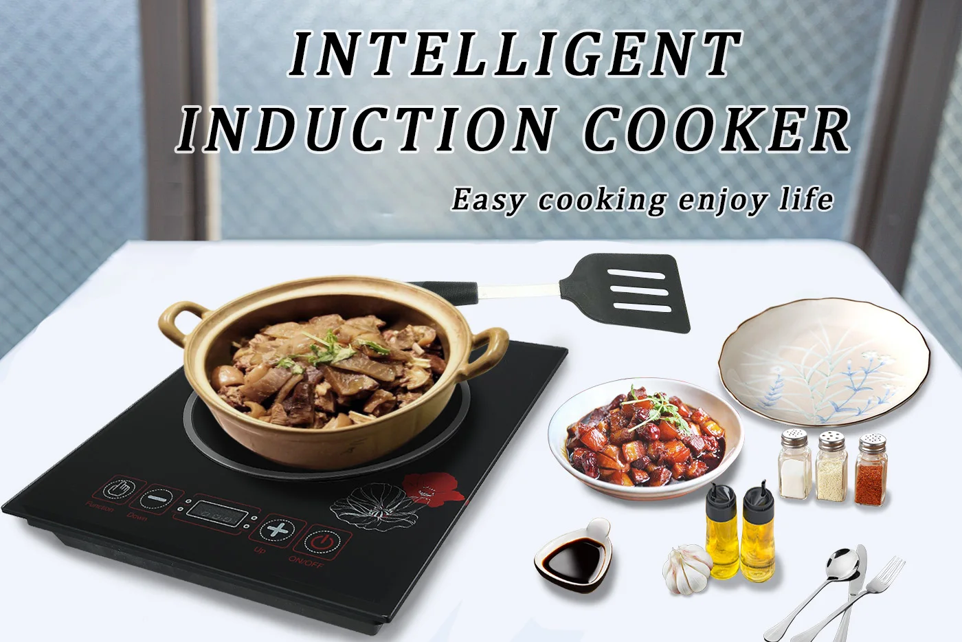 Ultra Slim Electric Chula - 2000W Rapid Heating Induction Cooker