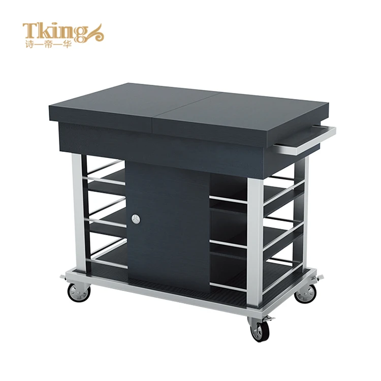 Fireproof Board Stainless Steel 304 Frame Induction Service Trolley ...