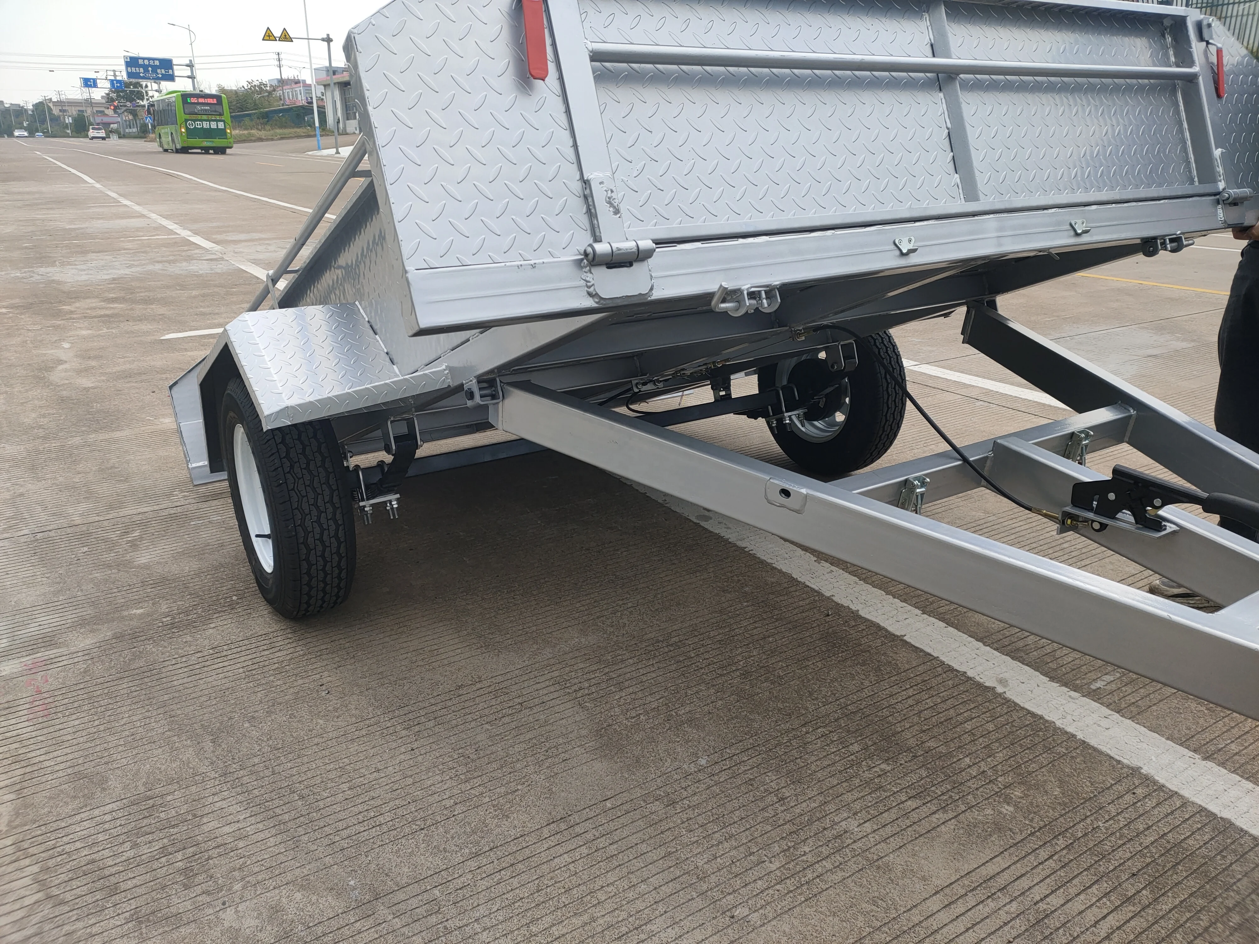 Customized Small Voiture Trailer Aluminum Carro Trailer Hot Dip ...