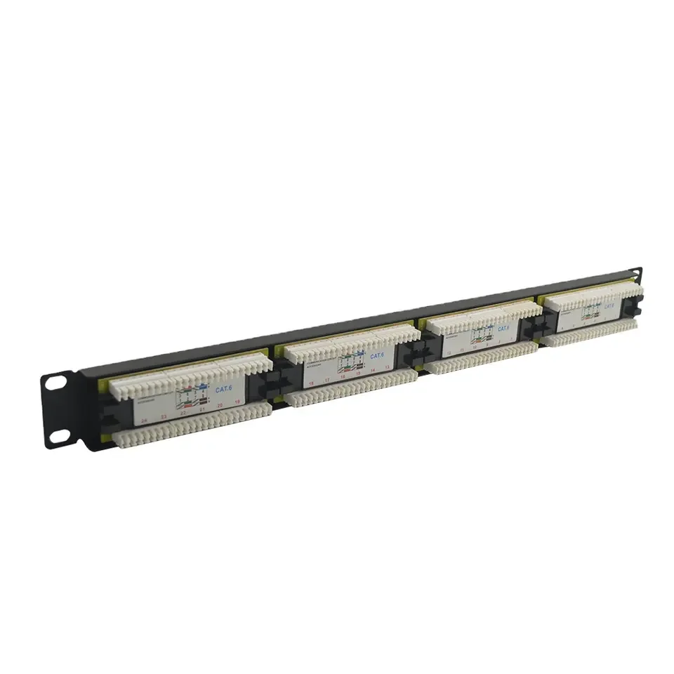 Cat5e Cat6 110 Block Patch Panel With 24 Ports - Buy 110 Block Patch ...