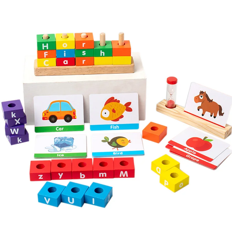 Commiki Wooden Educational Toys For Kids Learning English Smart Toys ...