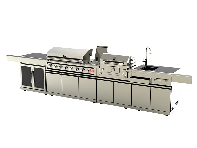 Prefab Barbeque Islands Design Charcoal And Gas Grill Island Counter ...