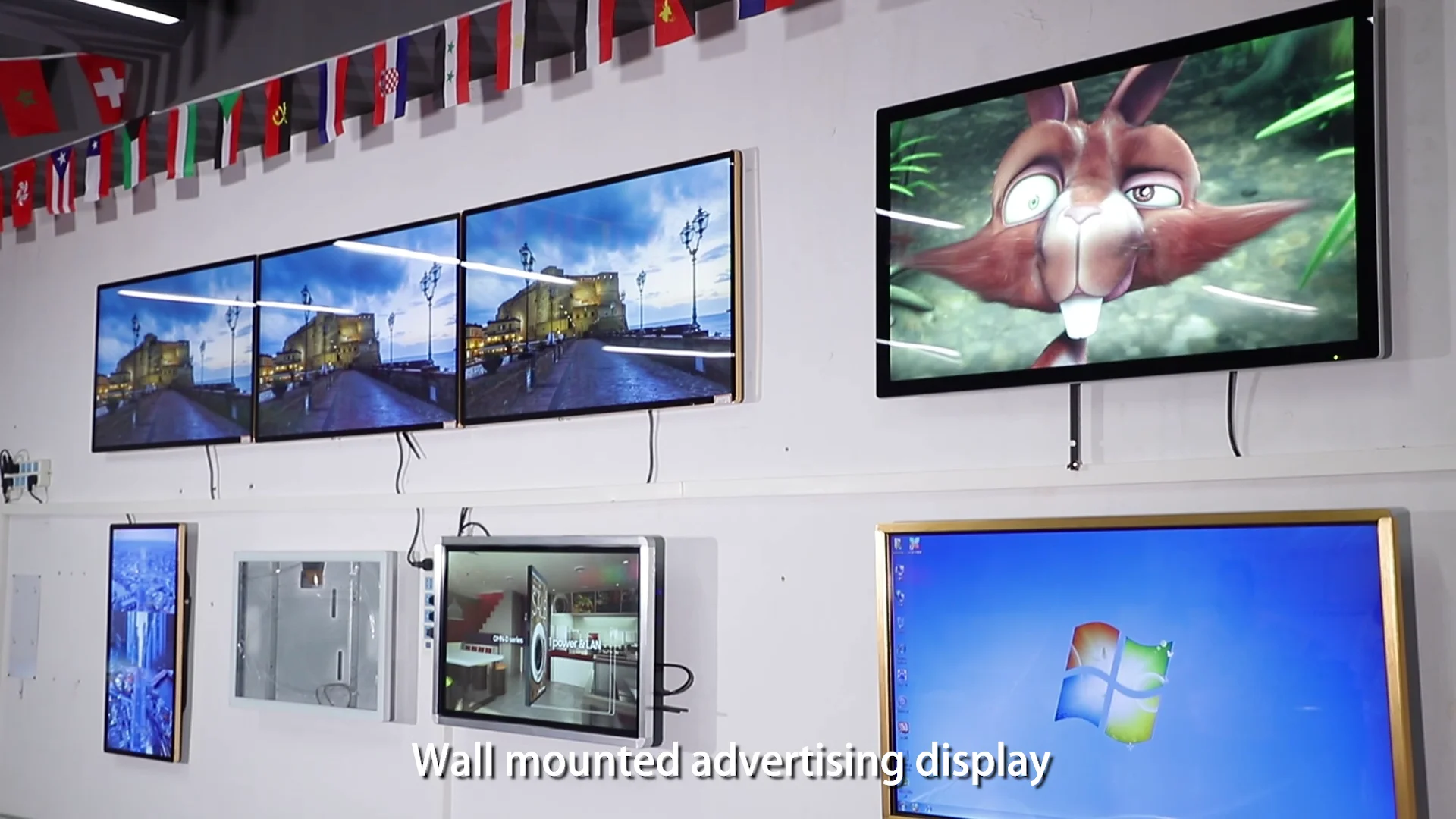 7 To 32 Inch Wall Mounted Small Lcd Advertising Players Touch Android ...