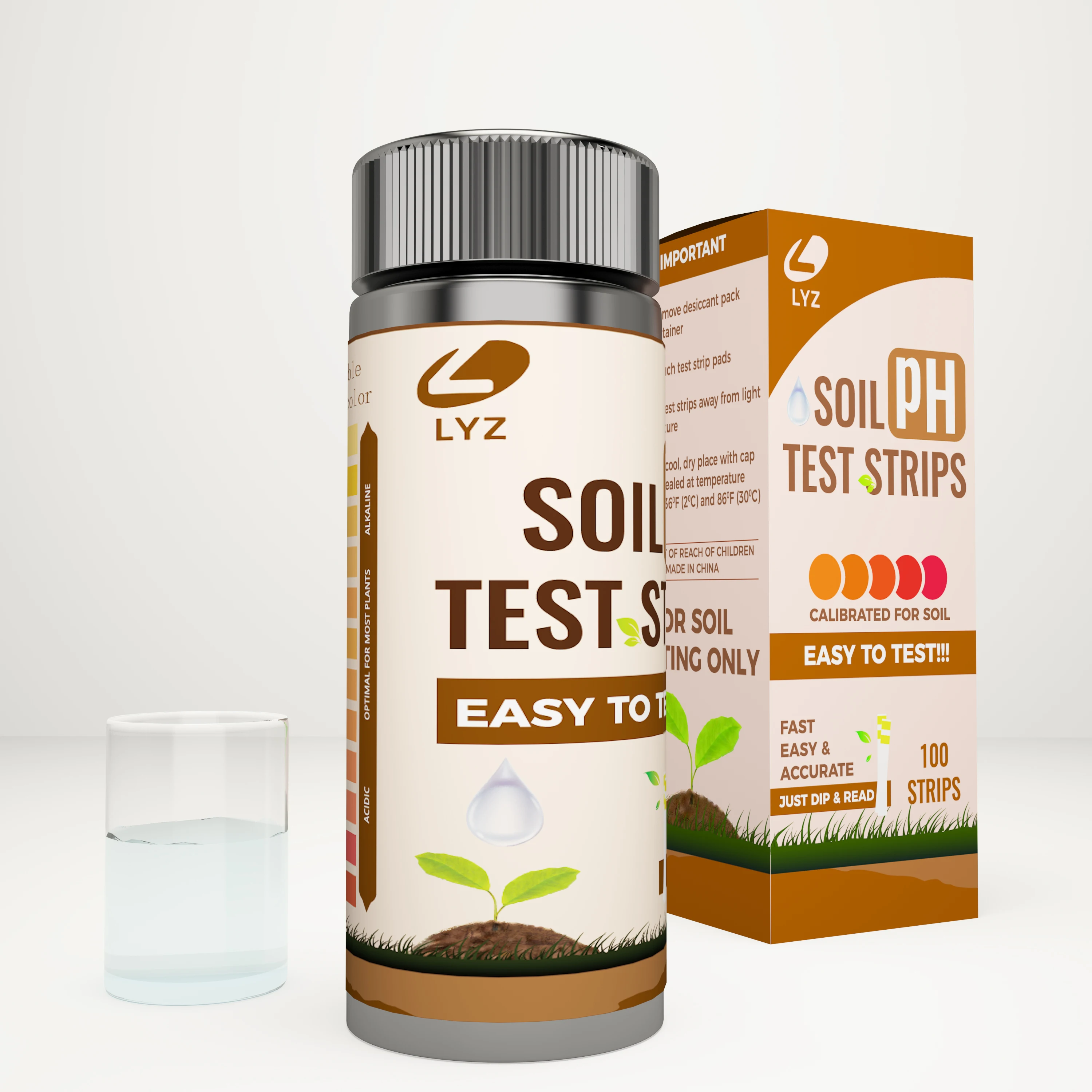 Soil Ph Test Kit Use For Testing Garden Home Lawn Grass Vegetable - Buy ...