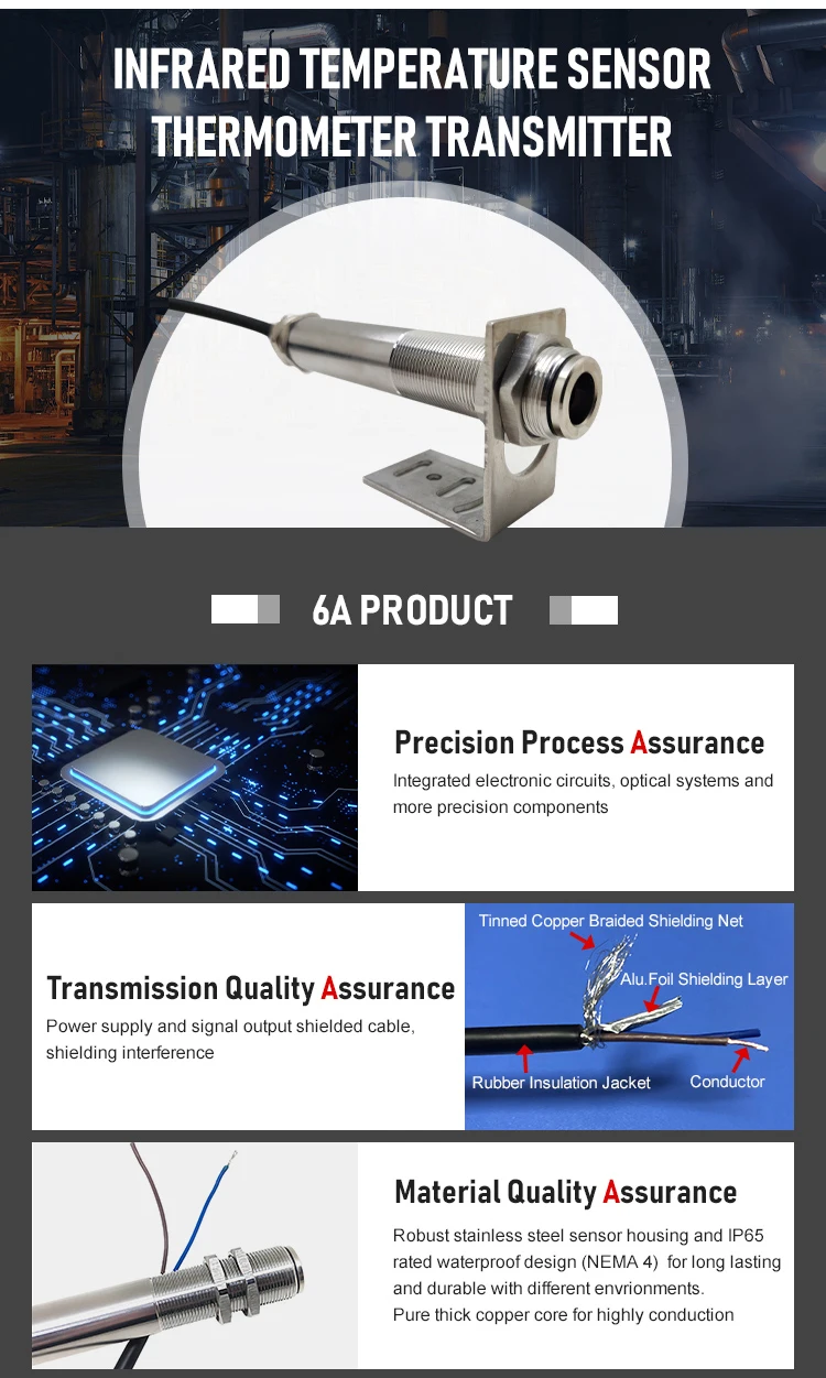 Temperature Measurement Wire Controller High Temperature Sensor For ...