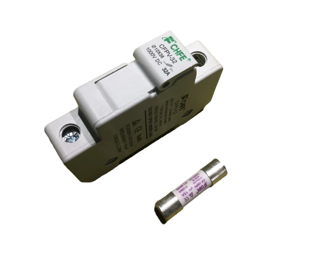 Din Fuse 1000VDC 32A Solar 10*38mm PV Fuse Holder - CHIFENG